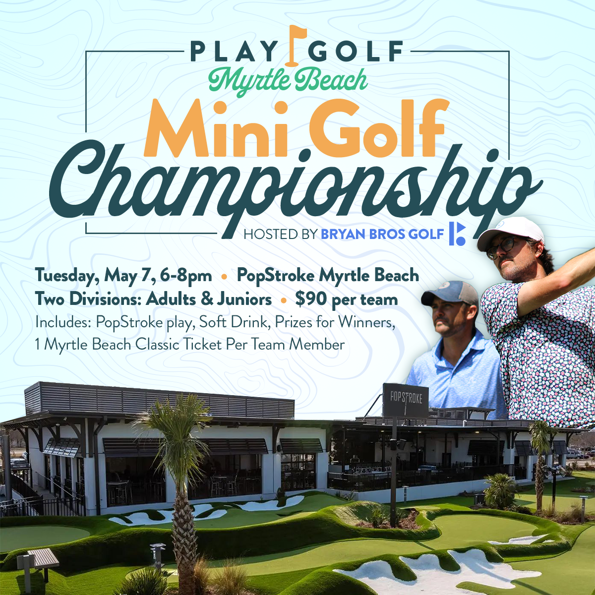 Play Golf Myrtle Beach Mini Golf Championship Hosted by the Bryan Bros ...